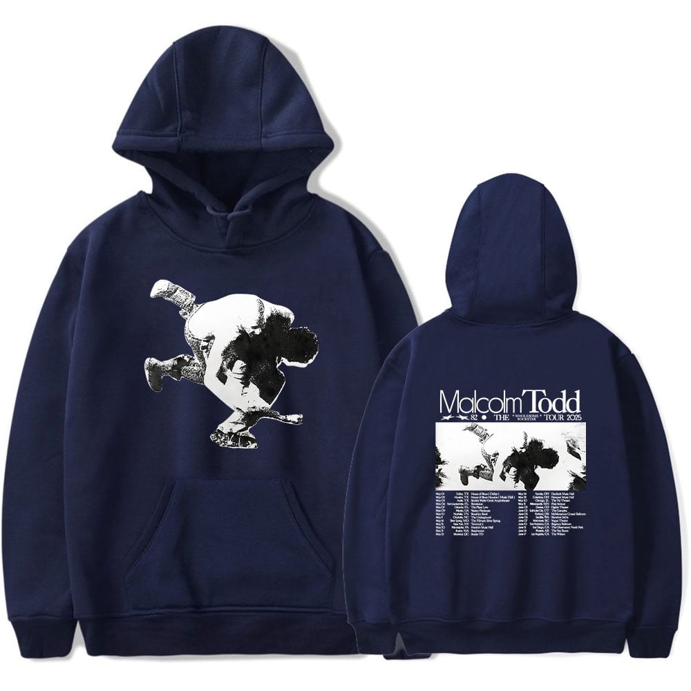 Malcolm Todd 2025 Tour Merch Hoodie Pockets Drawstring Unisex Hooded ...