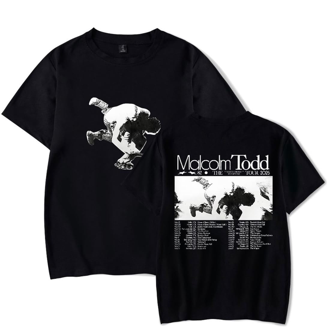 Malcolm Todd 2025 Tour T-Shirt Unisex Short Sleeve Round Neck Tee ...