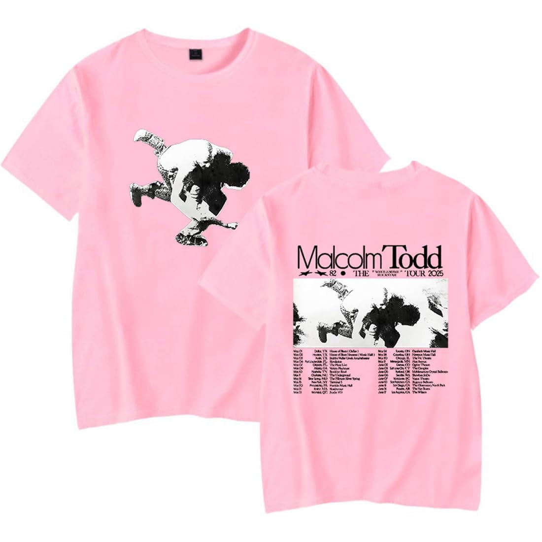 Malcolm Todd 2025 Tour T-Shirt Unisex Short Sleeve Round Neck Tee ...