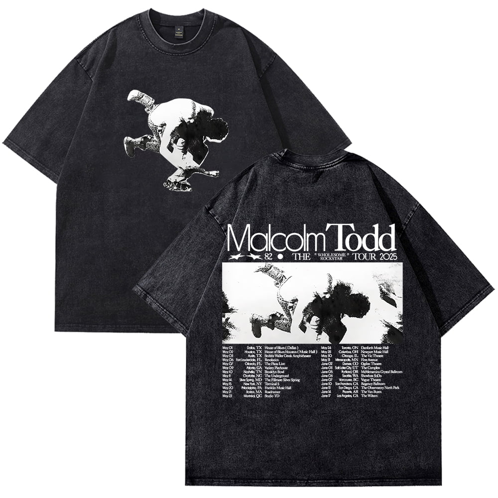 Malcolm Todd 2025 Tour Unisex Crewneck Short Sleeve Graphic Tee ...