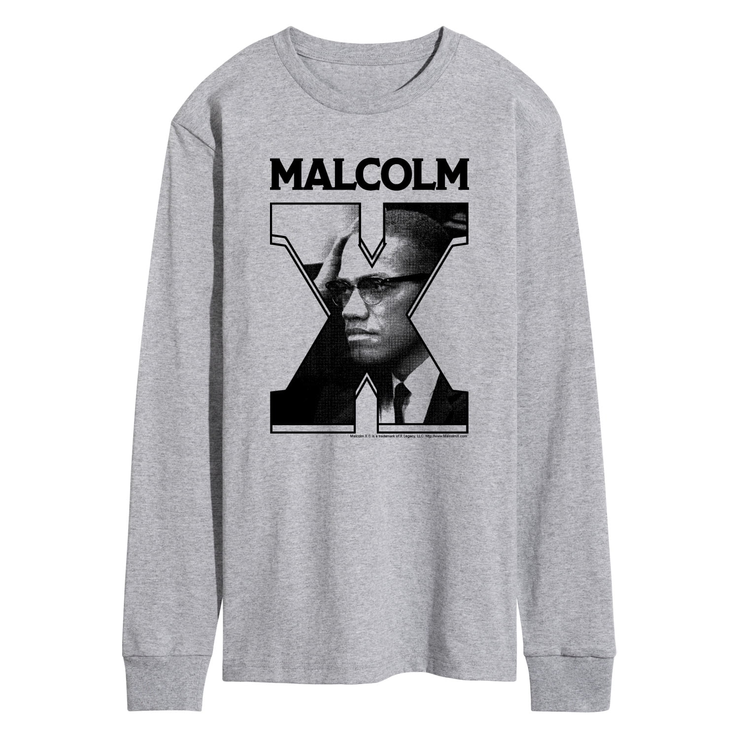 Malcolm X - Malcolm Fill - Men's Long Sleeve Graphic T-Shirt - Walmart.com