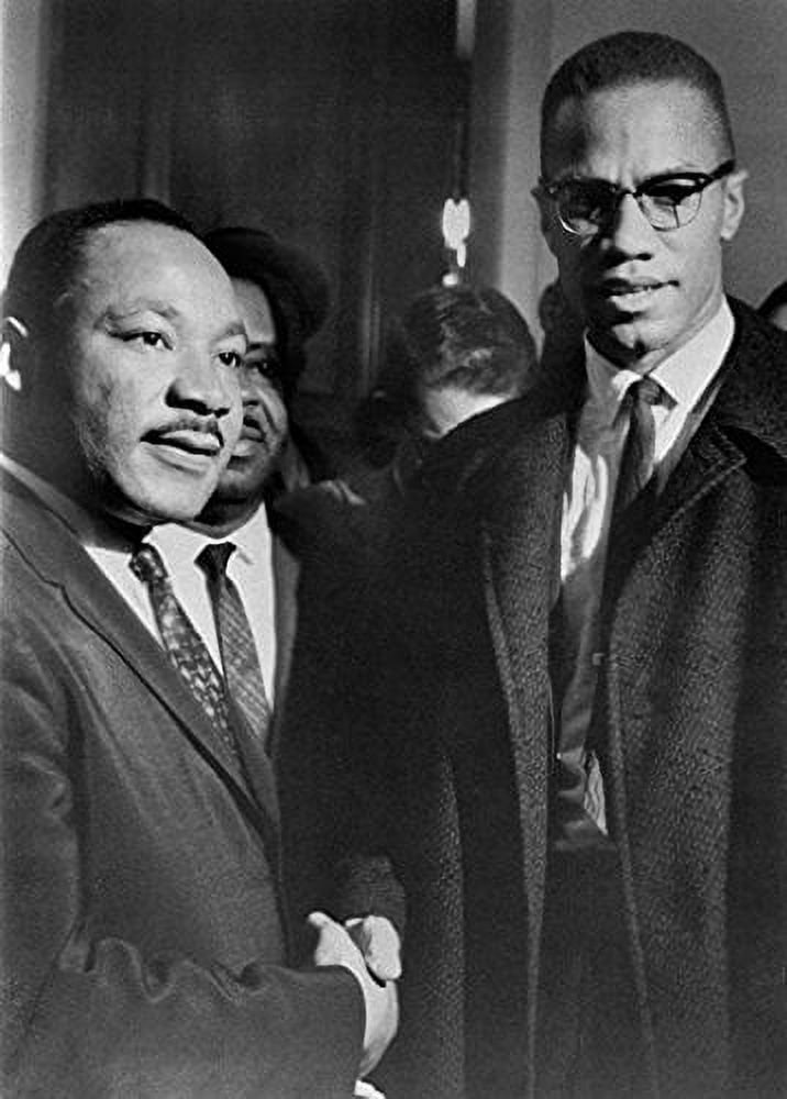 Malcolm X & MLK Large Framed History Wall Print Poster - Martin Luther ...
