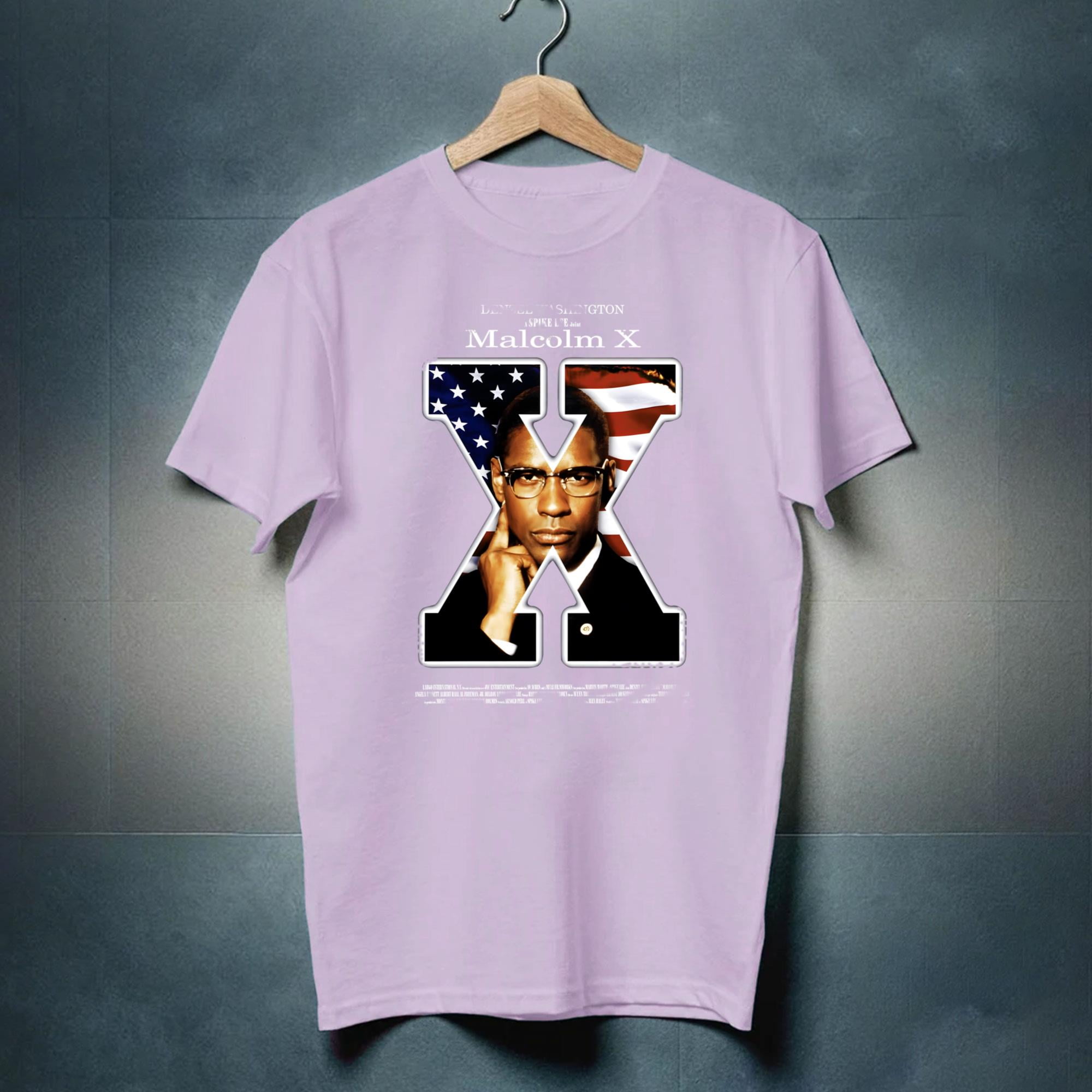 Malcolm X - Movie Poster Inspired Unisex Black T-Shirt-TH33409 ...