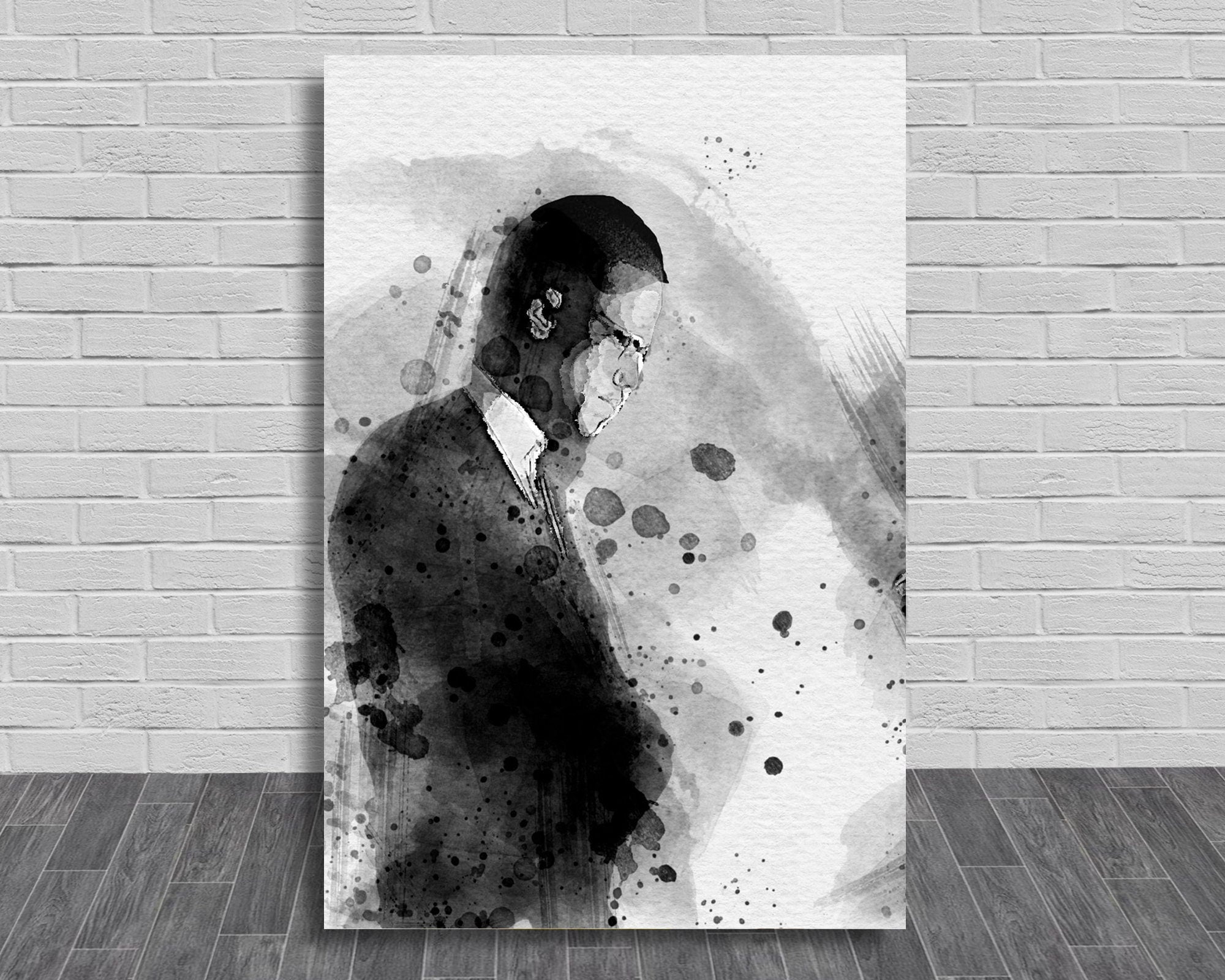 Malcolm X Poster, Canvas Wrap, Kids Room, Man Cave, Woman Cave, Game ...