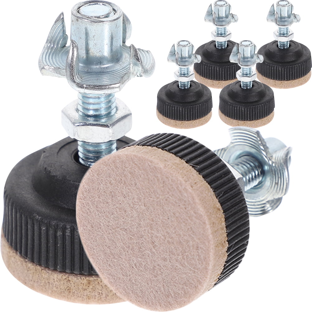 Malcolmailyne 6 pcs Felt Furniture Leveler Adjustable Leveling Legs ...