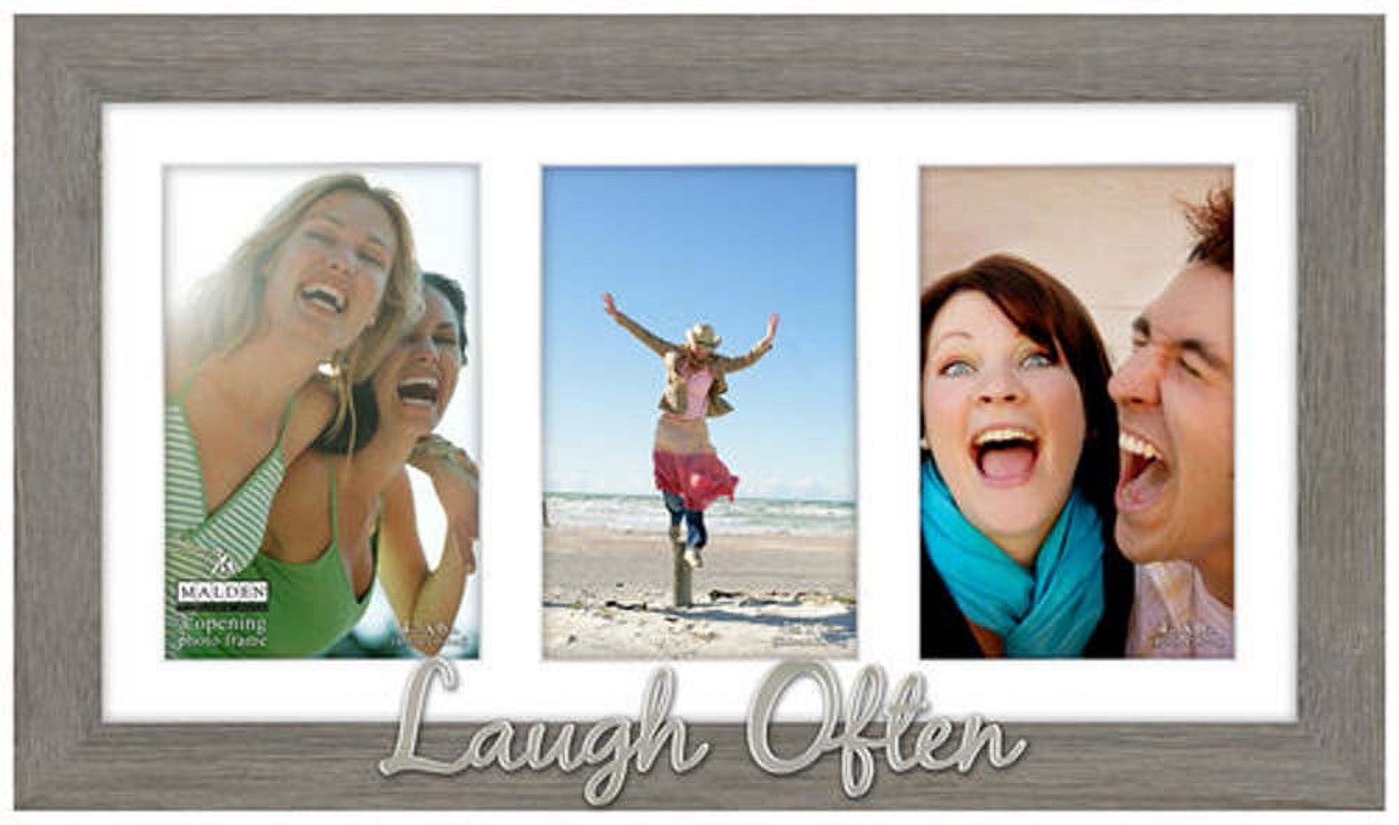 Malden 4x6 3 Opening Laugh Often Frame - Walmart.com