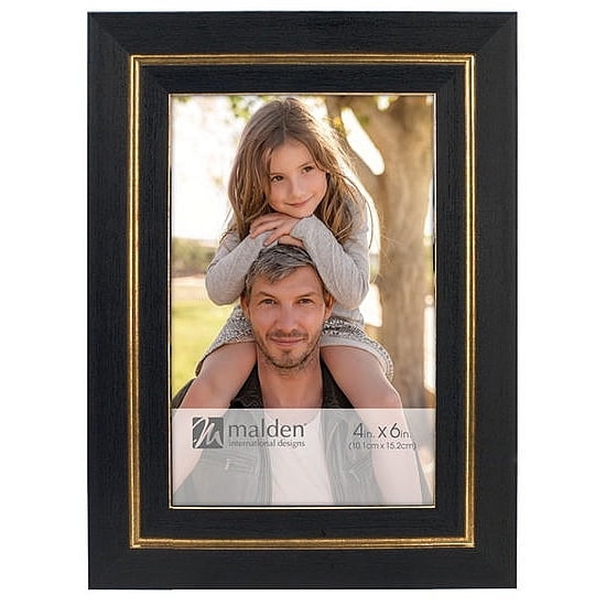 Malden 4x6 Black & Gold Stripe Frame - Walmart.com