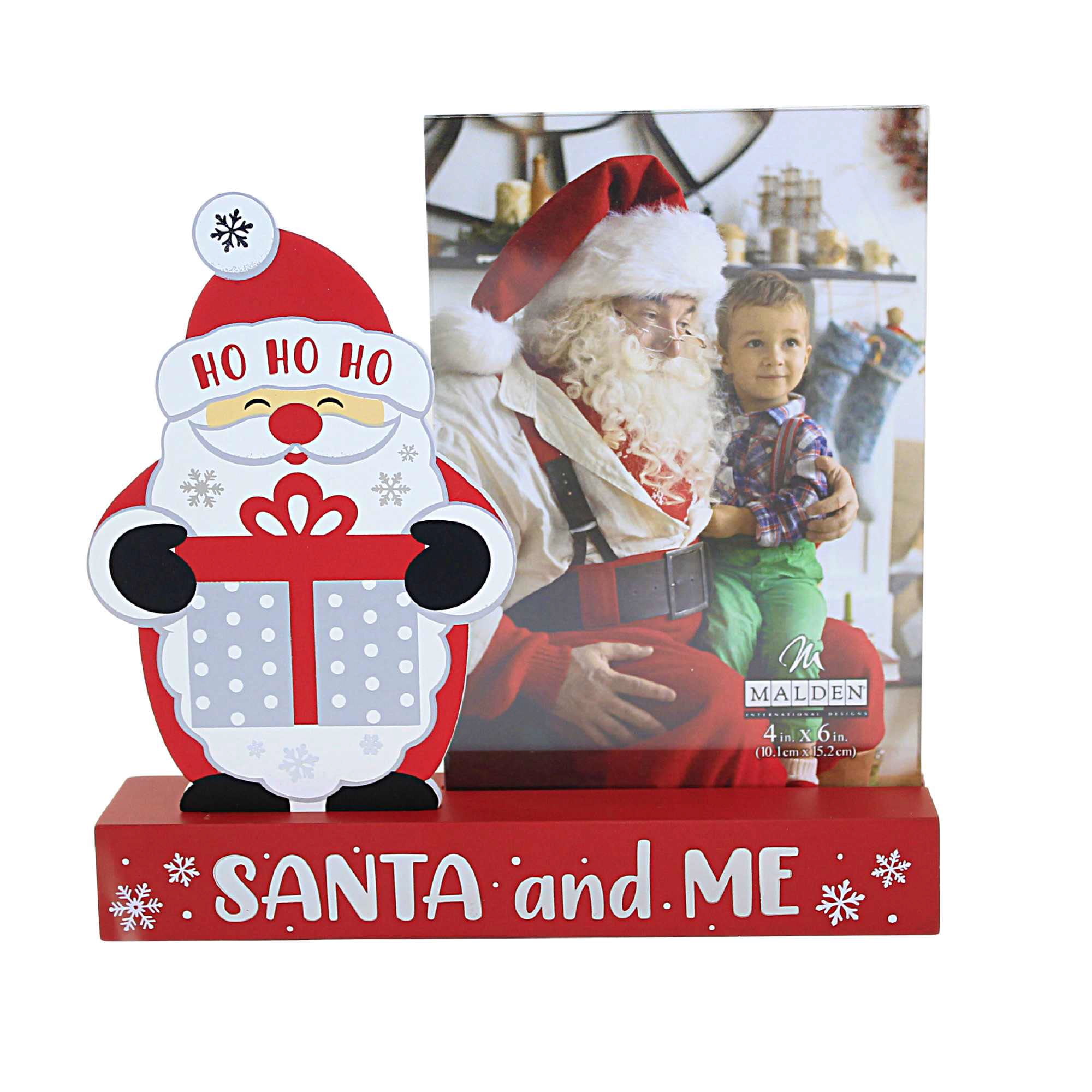 Malden 4x6 Santa and Me Photo Frame, Christmas Picture Holder, Holiday ...