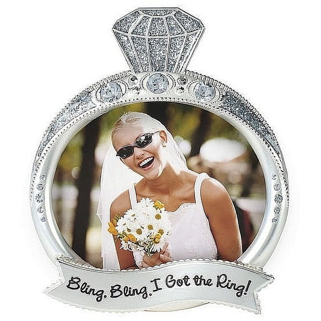 Malden International Designs Wedding Jewel and Glitter Bling Bling Ring ...