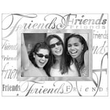 Malden Friends Photo Frame, Silver Text on Glass, Bevelled Edges, Desk ...
