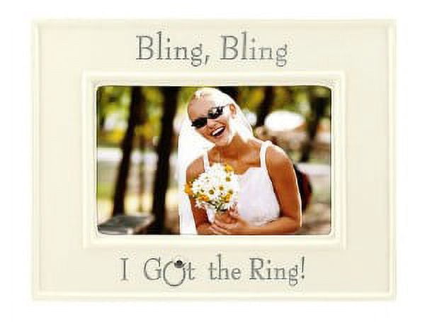 Malden Glazed Bling Bling I Got The Ring 4X6 Ceramic Photo Frame ...
