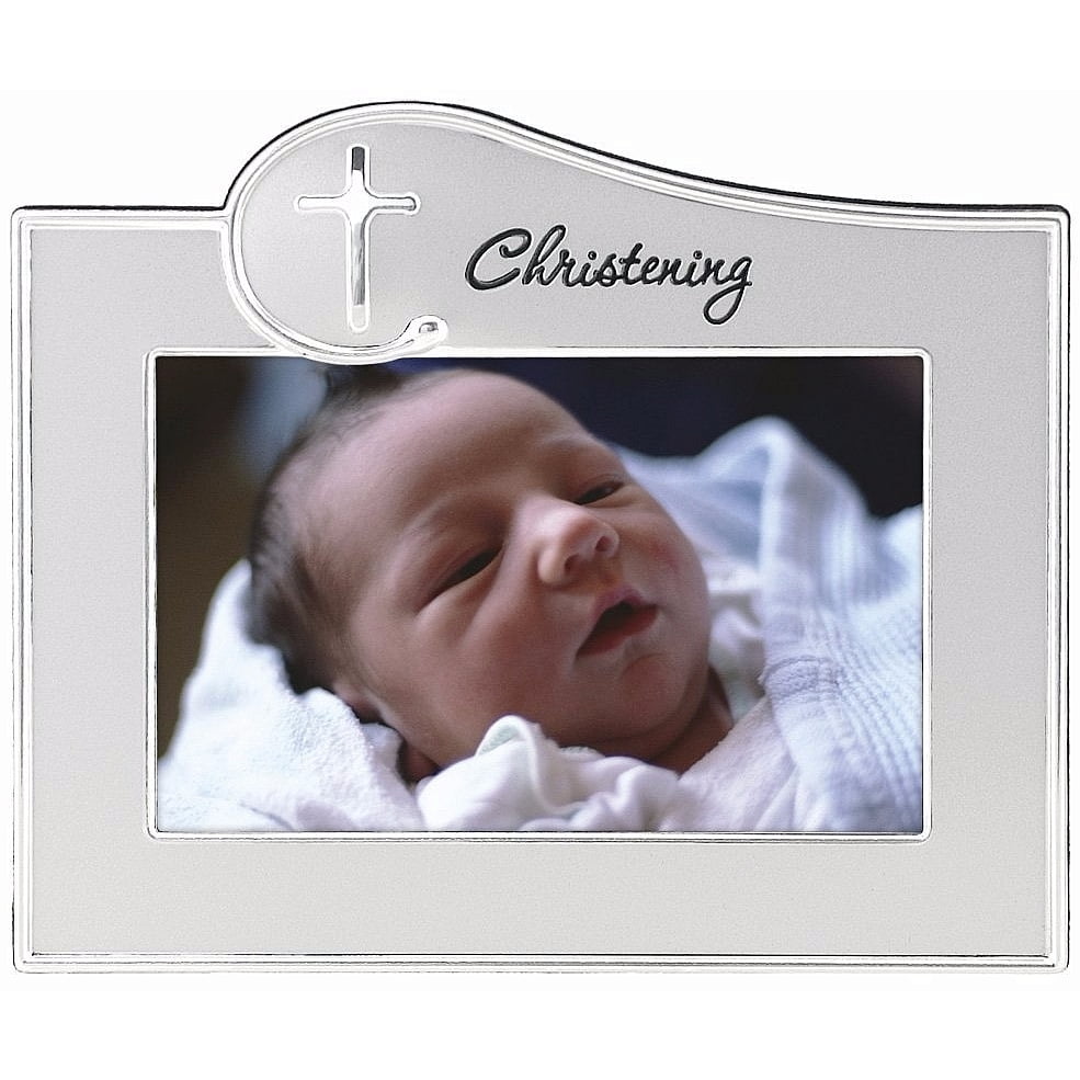 Malden Int Designs 4x6 Religious Picture Frame Christening Stamped ...