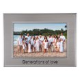 GENERATIONS OF LOVE METALLIC Brushed-Silver 4x6 frame - 4x6 - Walmart.com