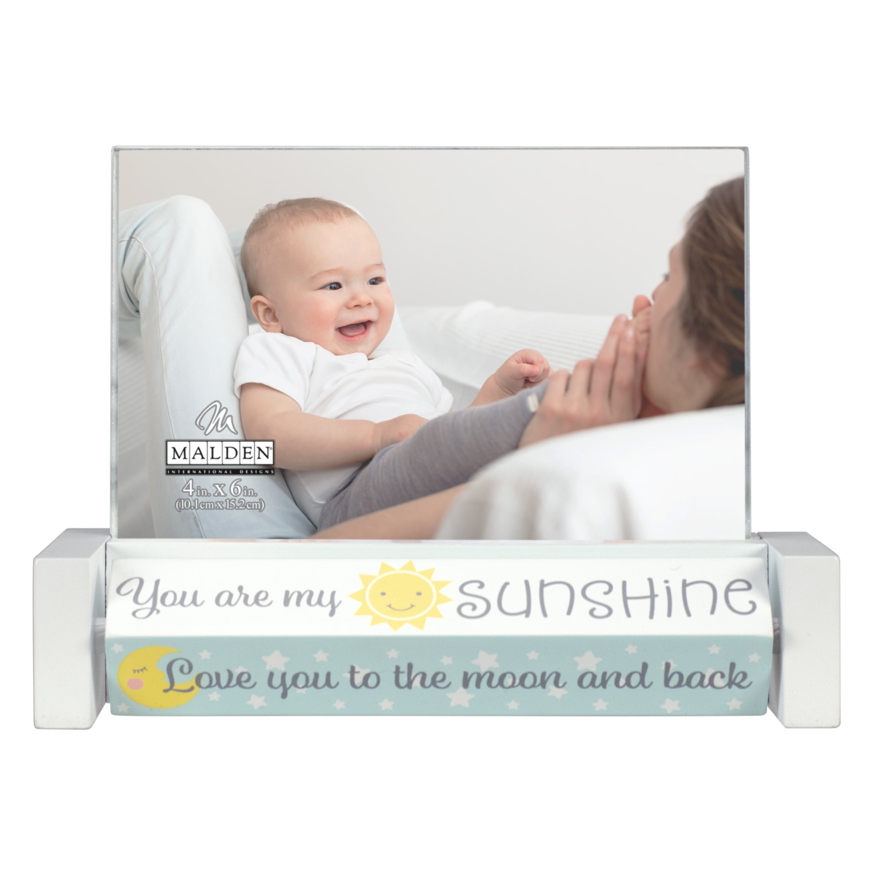Malden International Designs Baby 4x6 Photo Frame Spin Quotes, 4 Titles ...