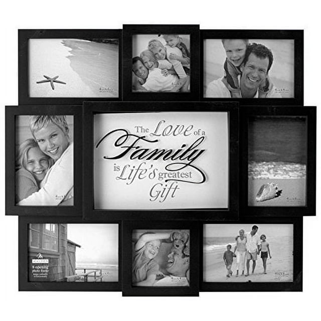 Malden Designs Multi Photo Set, Love of Family Collage Picture Frame, 8 ...