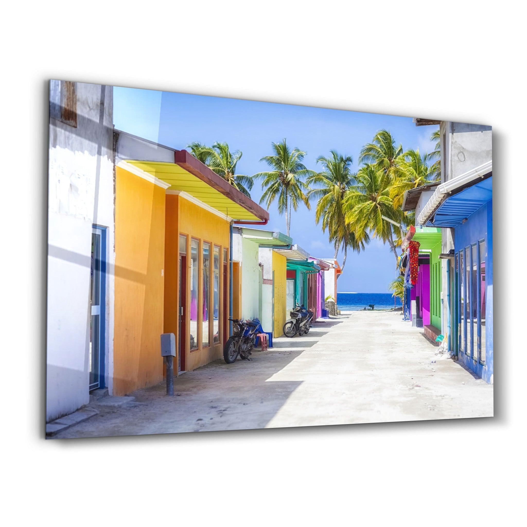 Maldives | Glass Wall Art - Walmart.com