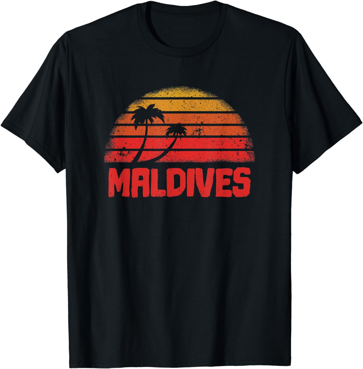 Maldives Vintage Retro T-Shirt 70s Throwback - Walmart.com