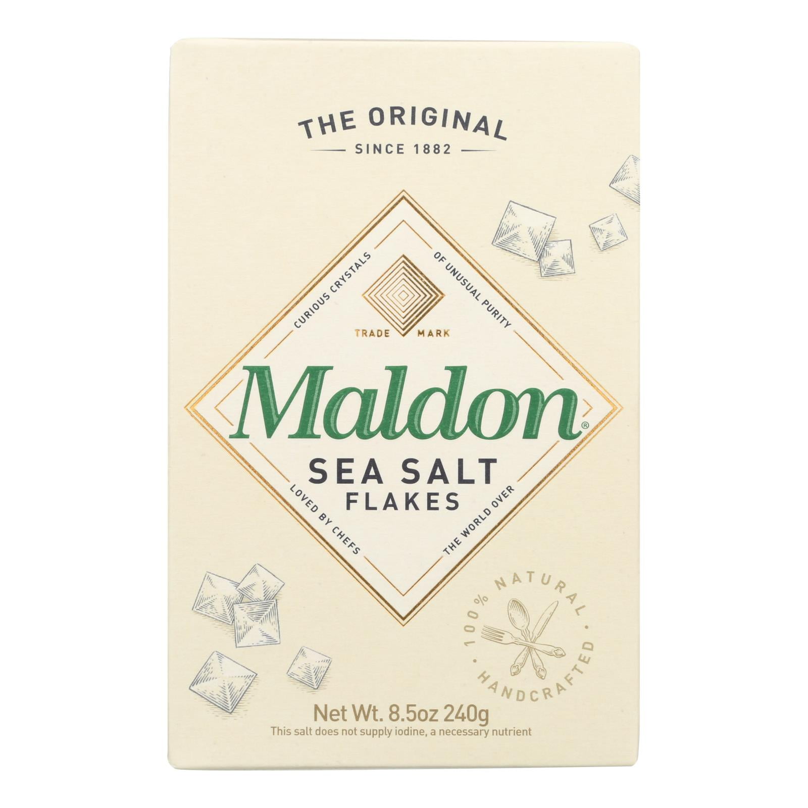 Maldon Flakes - Sea Salt - Case of 12 - 8.5 oz. - Walmart.com