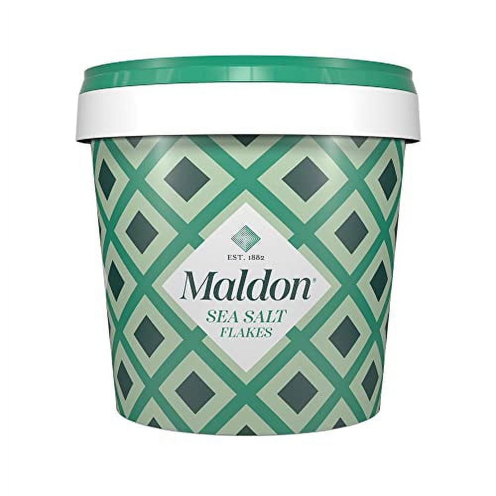 Maldon Sea Salt, Coarse Sea Salt Flakes, 20 oz, Resealable Tub, Kosher ...