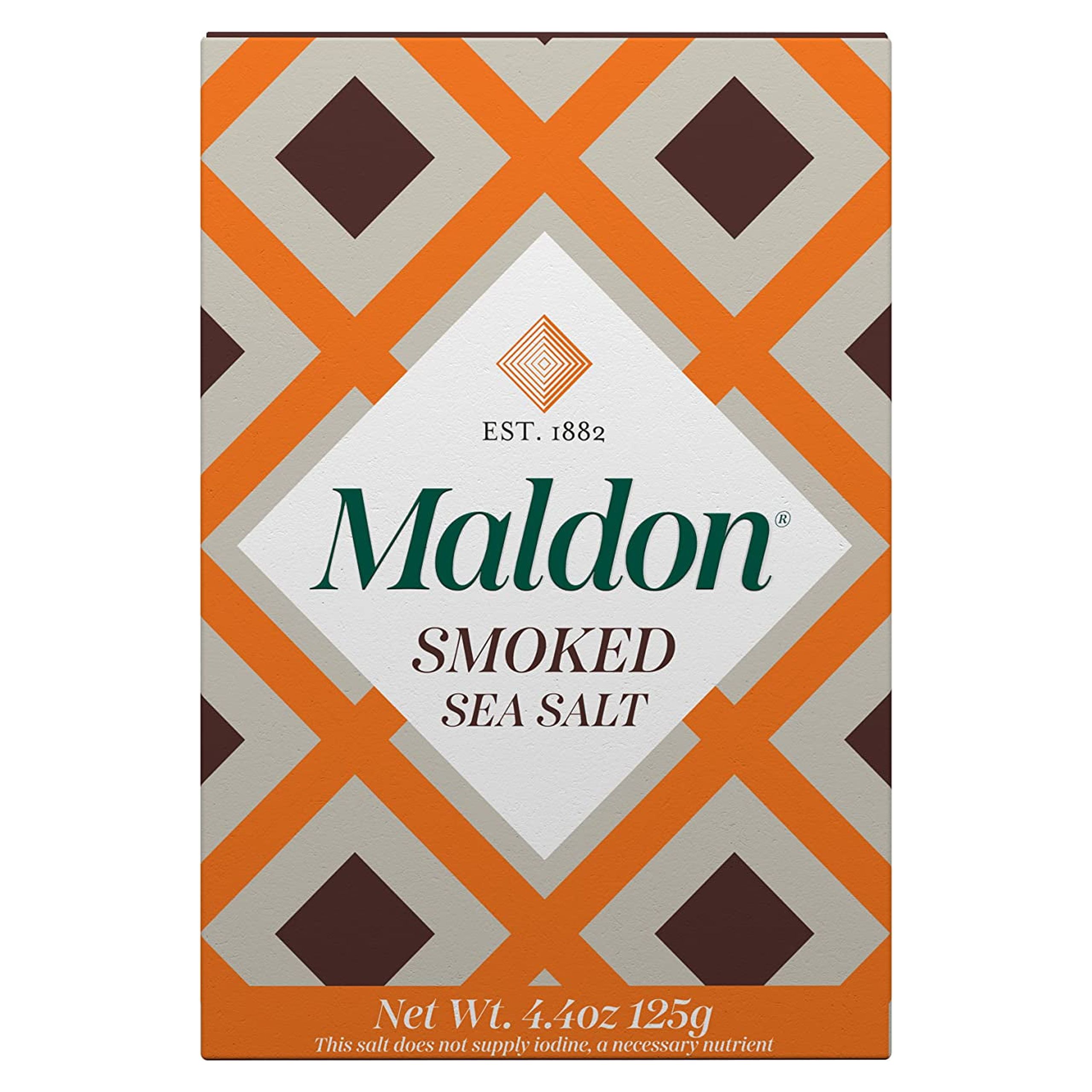 Maldon Salt, Smoked Sea DNF2 Salt Flakes, 4.4 oz (125 g), Kosher ...