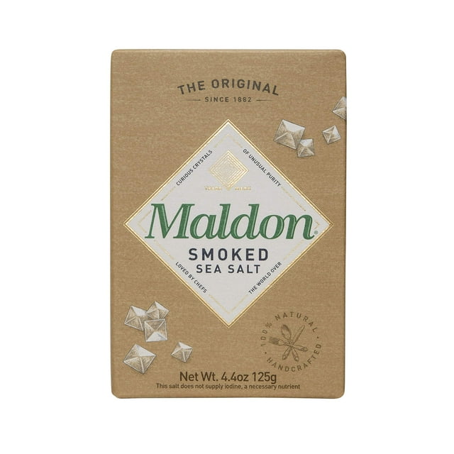 Maldon Salt, Smoked Sea WHF2 Salt Flakes, 4.4 oz (125 g), Kosher ...