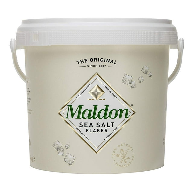 Maldon Organic Sea Salt Flakes, Kosher Fine Pyramid Crystals, Bulk ...