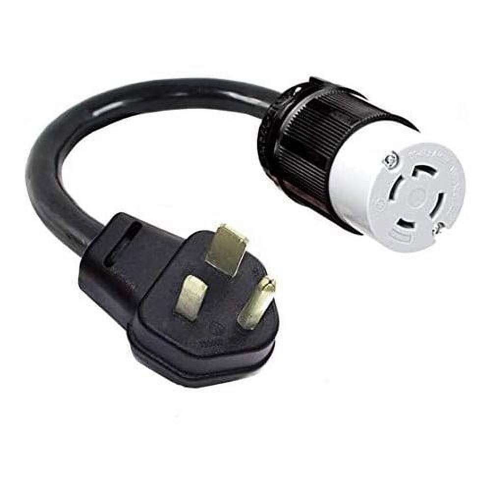 Male 3-Pin Plug To L14-30R Lock 4-Prong Female Generator Receptacle ...