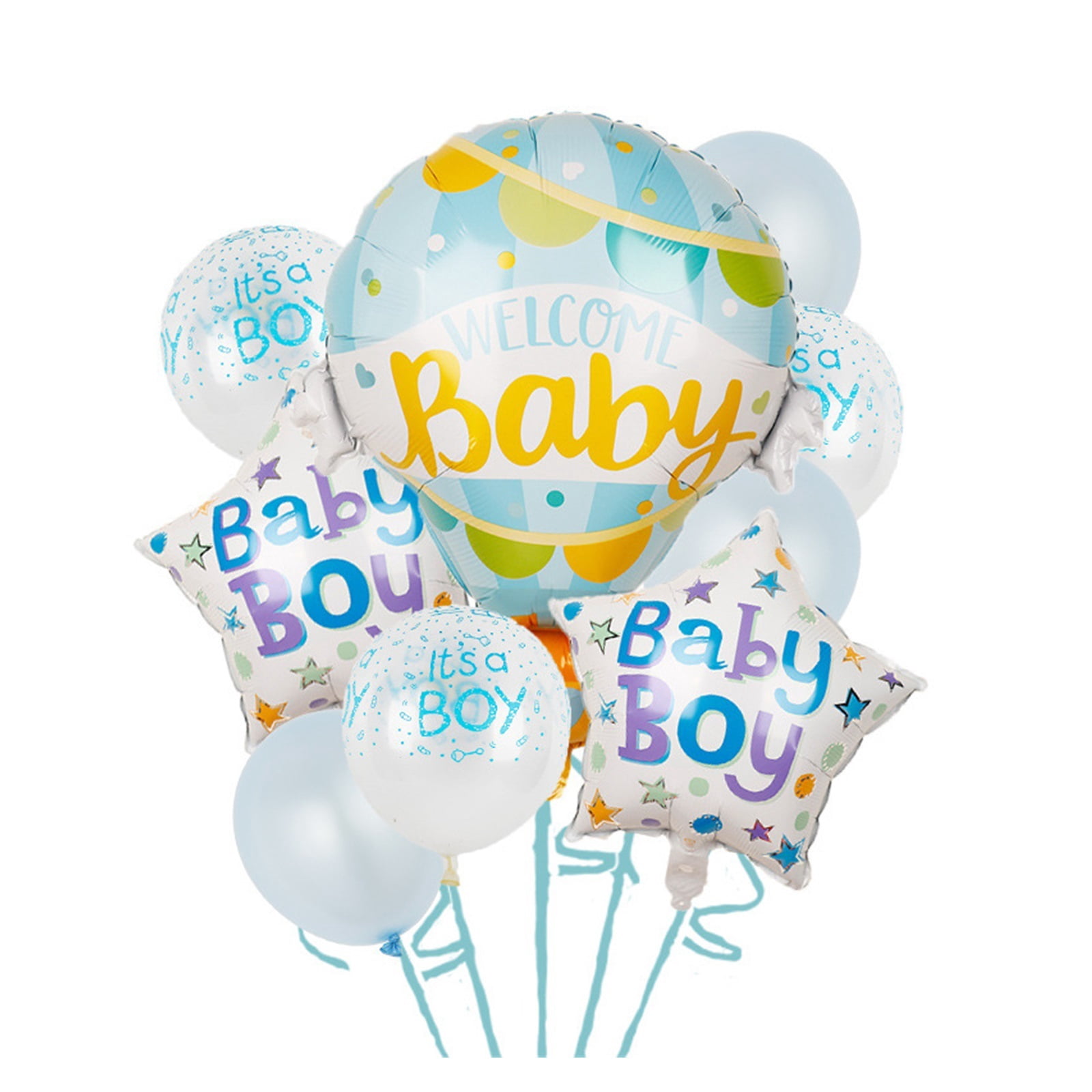 Male And Female Baby Baby Shower Balloon Baby Baptism Hot Air Balloon ...