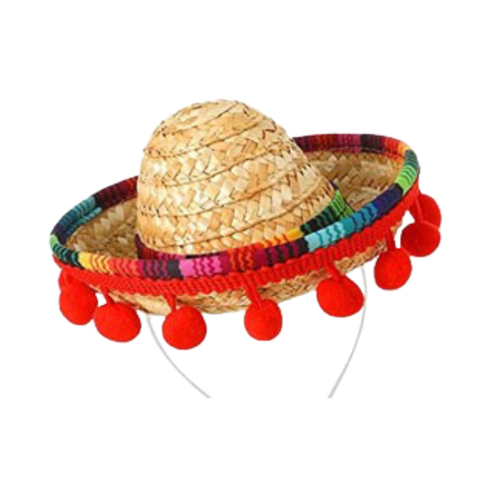 Male And Women Style Mexican Straw Hat Ethnic Style Summer Straw Craft ...