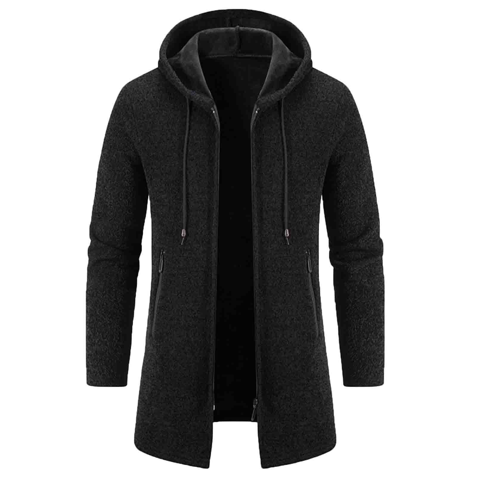 Male Autumn And Winter Zip Casual Stand Collar Long Sleeve Vacation ...