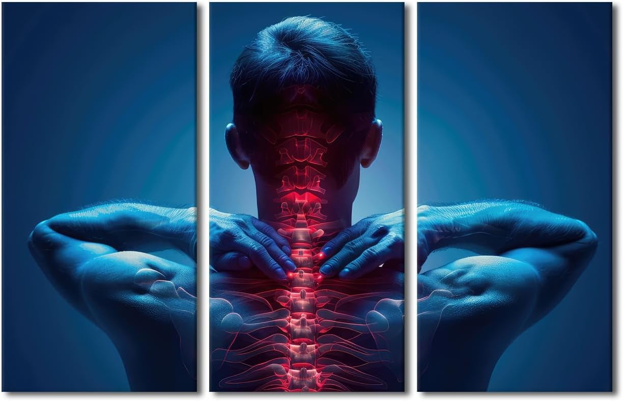 Male Back X-Ray Canvas Wall Art Medical Examination Posters and Prints Art Wall for House Human ...