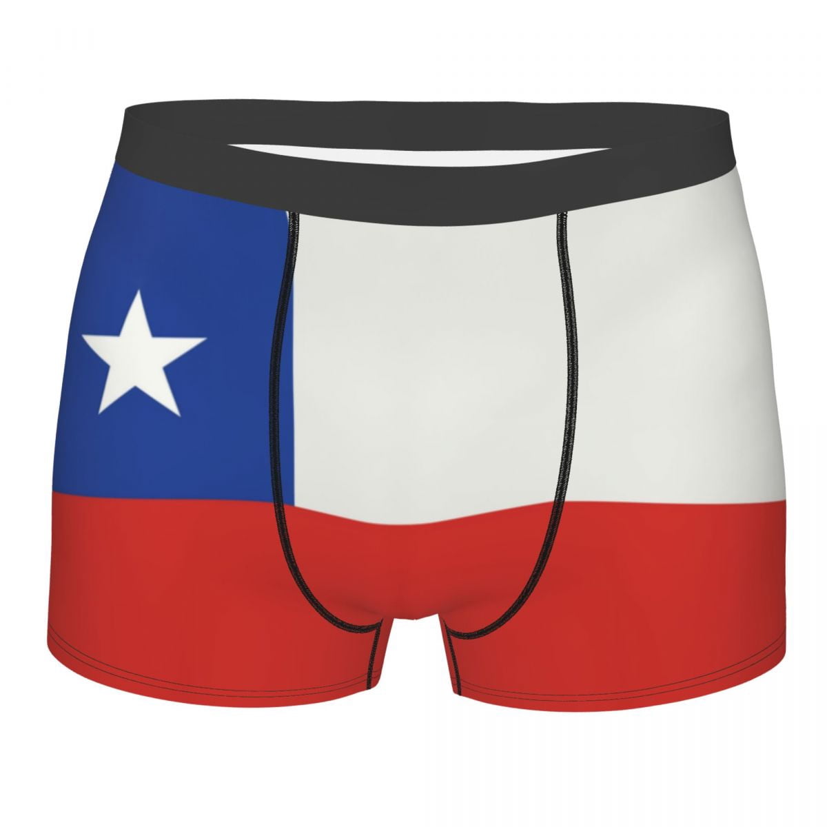 Male Cool Chile Flag Chilean Pride Underwear Boxer Briefs Men Soft ...