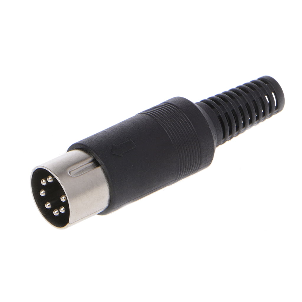 Male DIN Plug Socket Connector 3/4/5/6/7/8 PIN Chassis Cable Mount ...