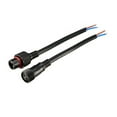 Male Female 2P Waterproof Connector Cable Black for Strips Light ...