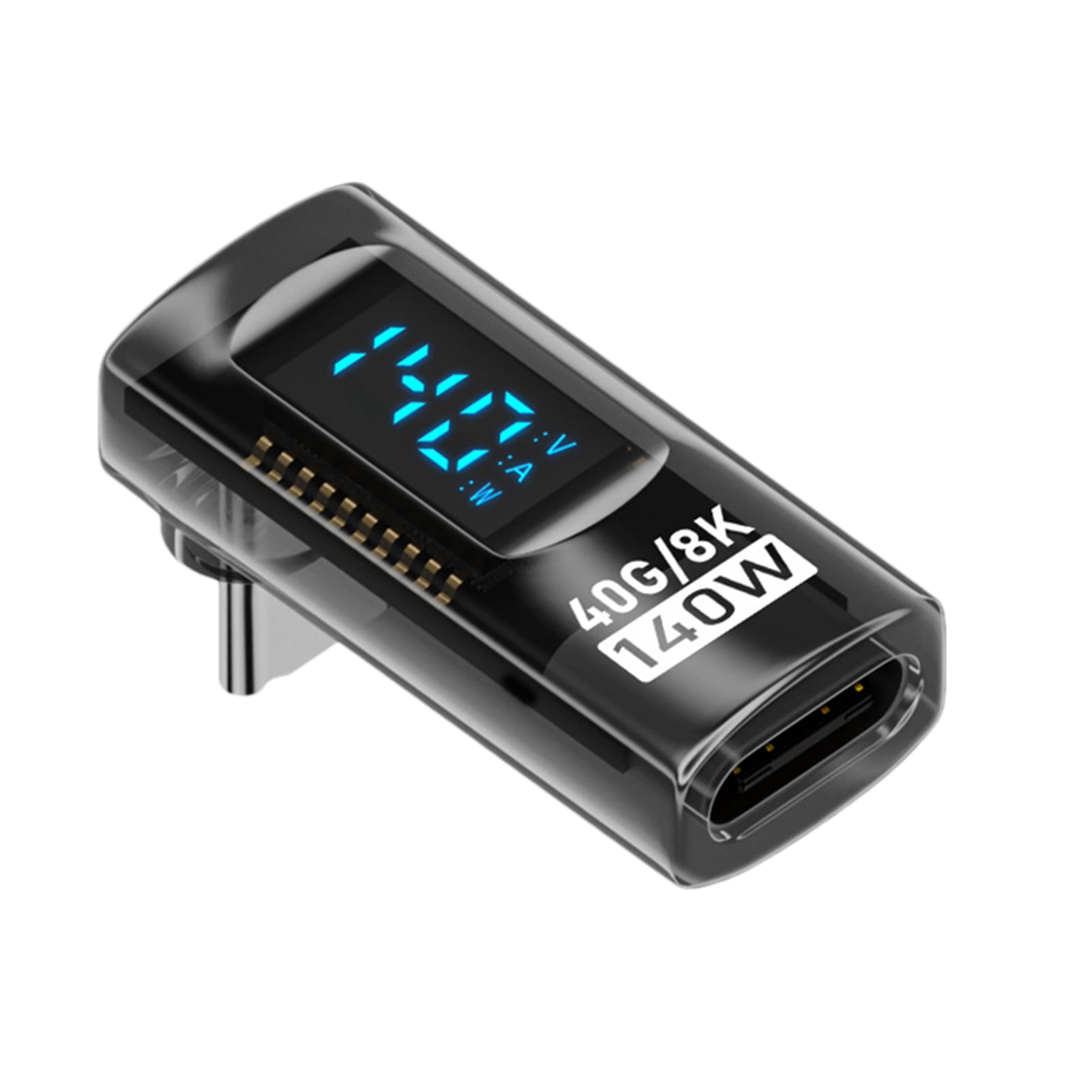 Male to Female Adapter, 140W Digital Display Type C Stereo Adapter ...