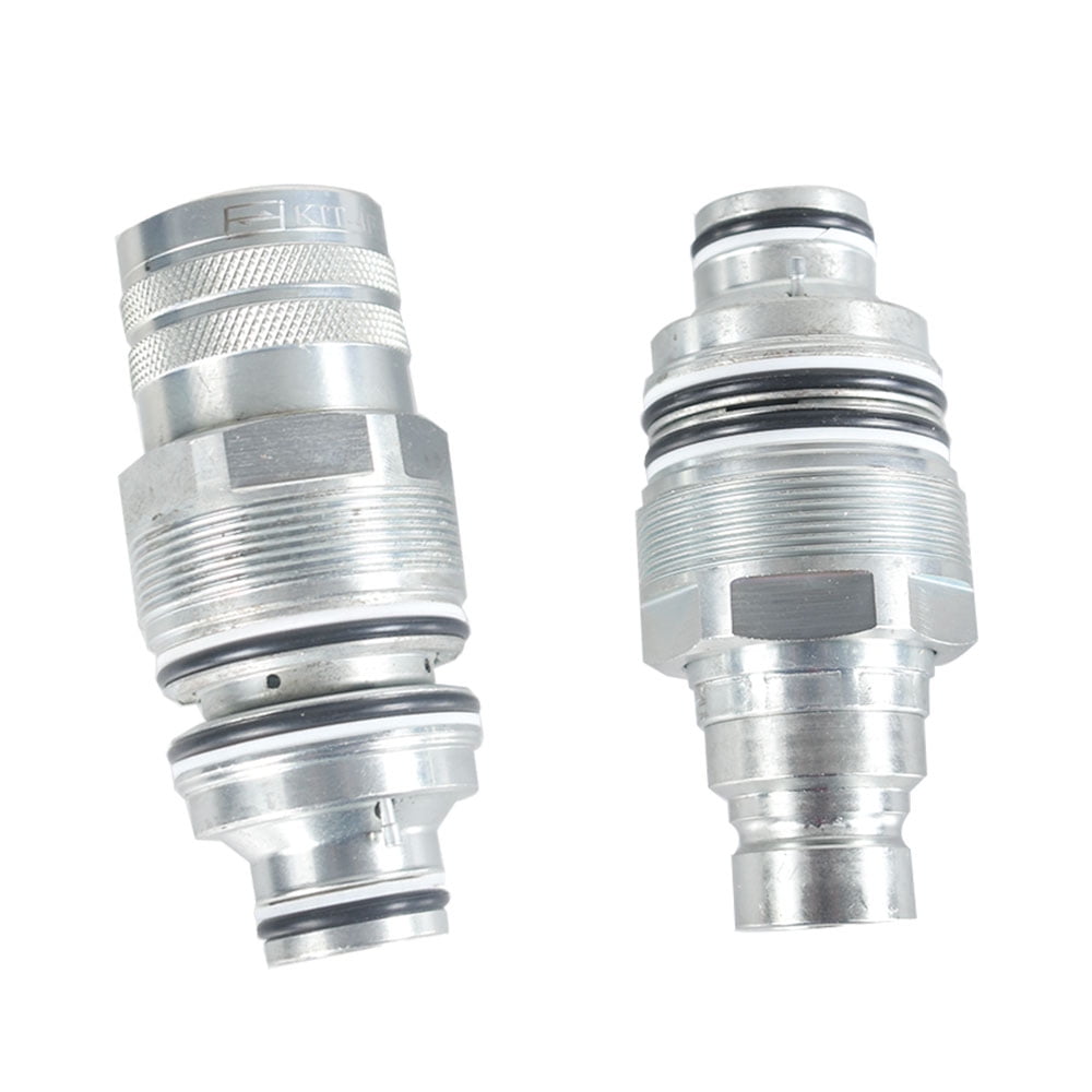 Male & Female Flat Face Coupler Kit 6679837 6680018 For Bobcat T140 ...