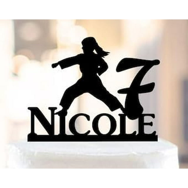 Male or Female Karate Cake Topper,Martial Arts Party,Tae Kwon Do Party ...
