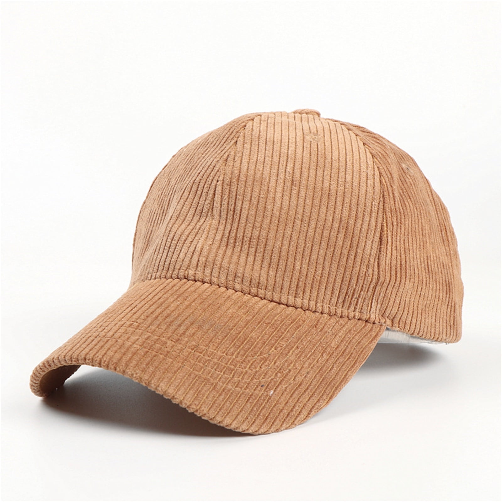 Male Female Neutral Summer Solid Baseball Caps Corduroy Adjustable Hat ...