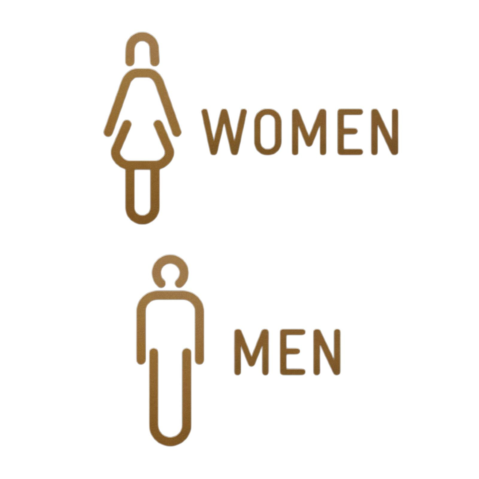 Male Female Toilet Sign 3D Toilet Symbol Sign for Hotel Office Shopping ...