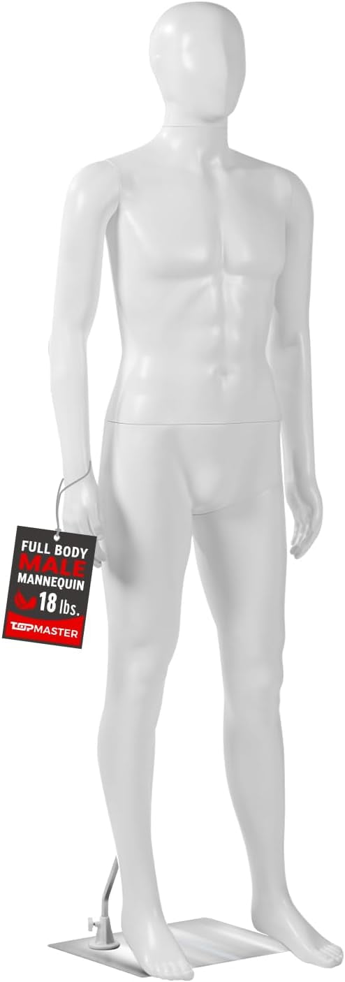 Male Form Mannequin - Versatile 360° Design, Easy Assemble, Full Body ...
