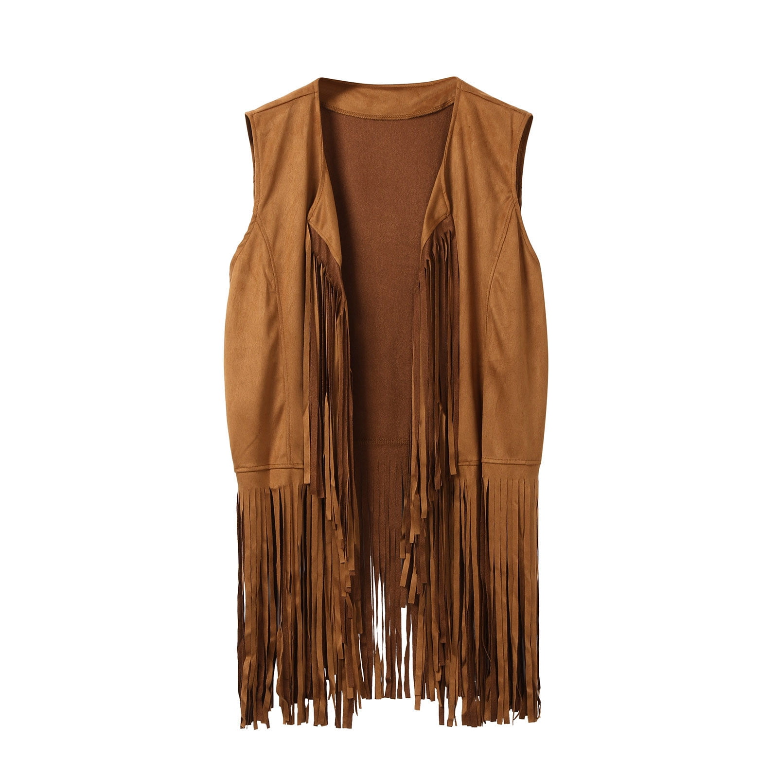 Male Hippie Fringe Bohemian Retro Vest - Zipper, Snap Button - Walmart.com