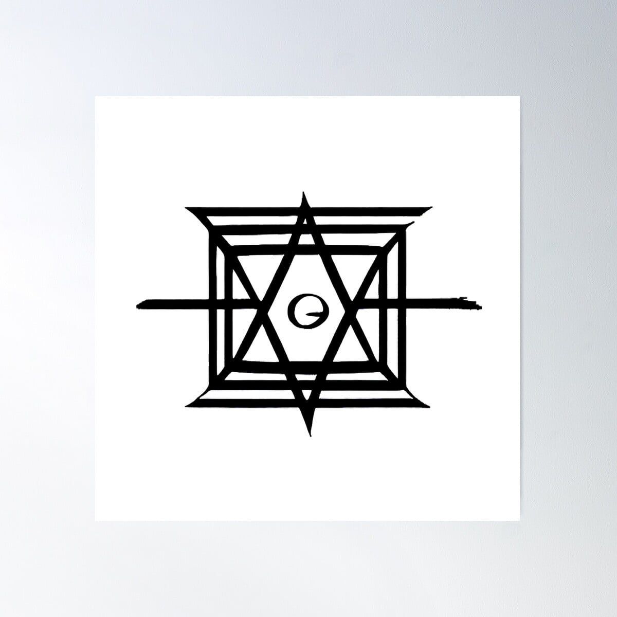 Male Loves Male Sigil Poster Wall Art, Modern Wall Decor For Living ...