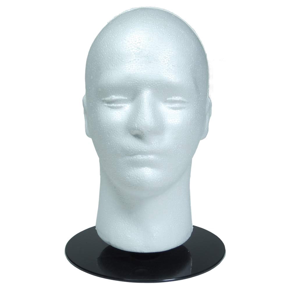 Male Mannequin Head With Holder Base Display Wig Hat Glasses Walmart