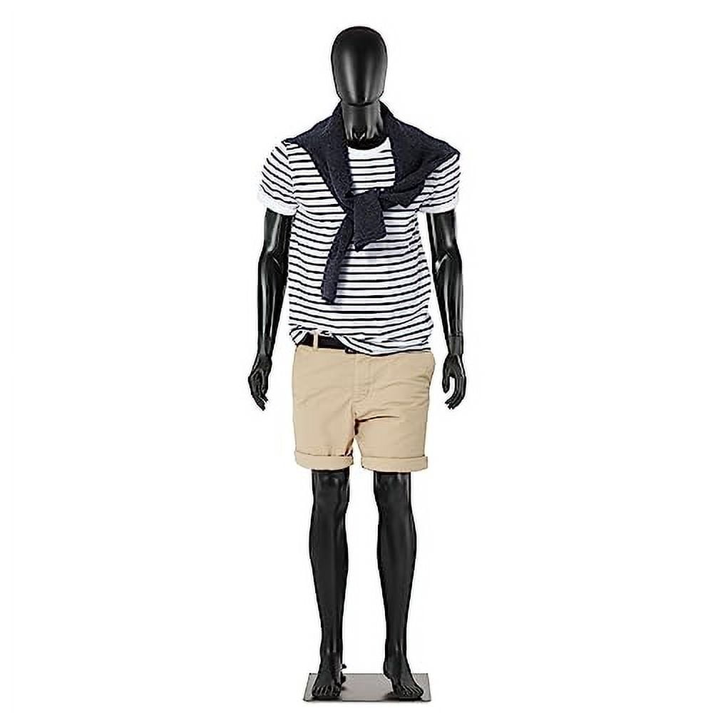 Male Mannequin Full Body Black - 74" Realistic Adjustable Manequins ...