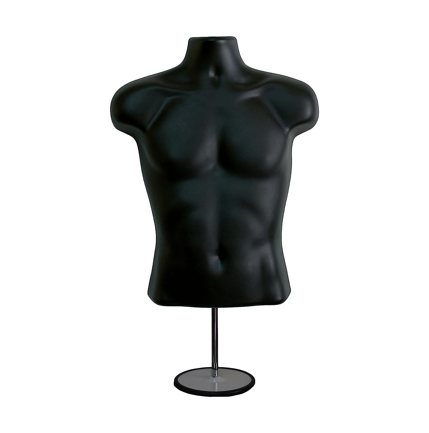 DisplayTown Male Mannequin Hollow Back Body Torso with Metal Stand with ...