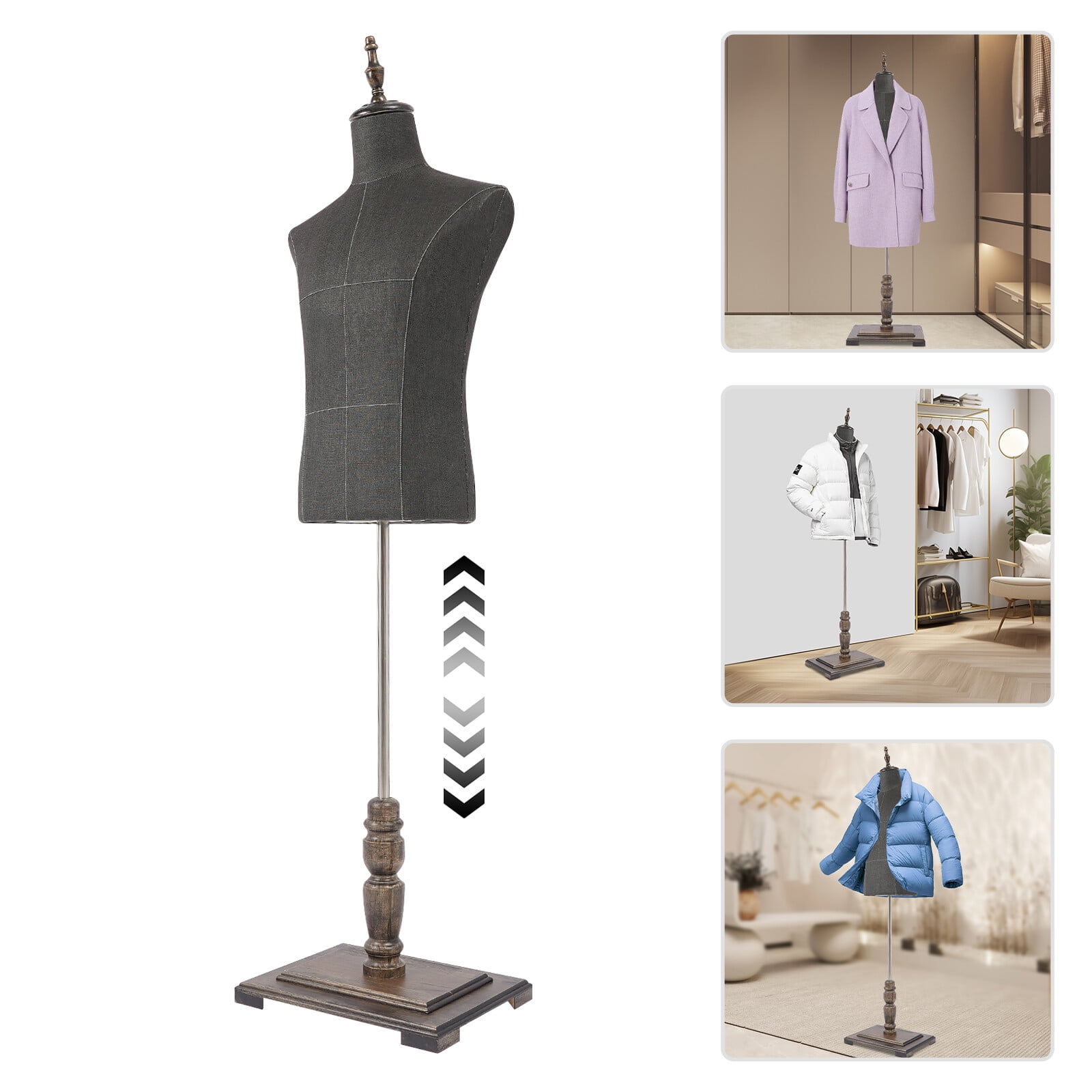 Male Mannequin Model with Stand, Half-Length Model, Mannequin Dress ...