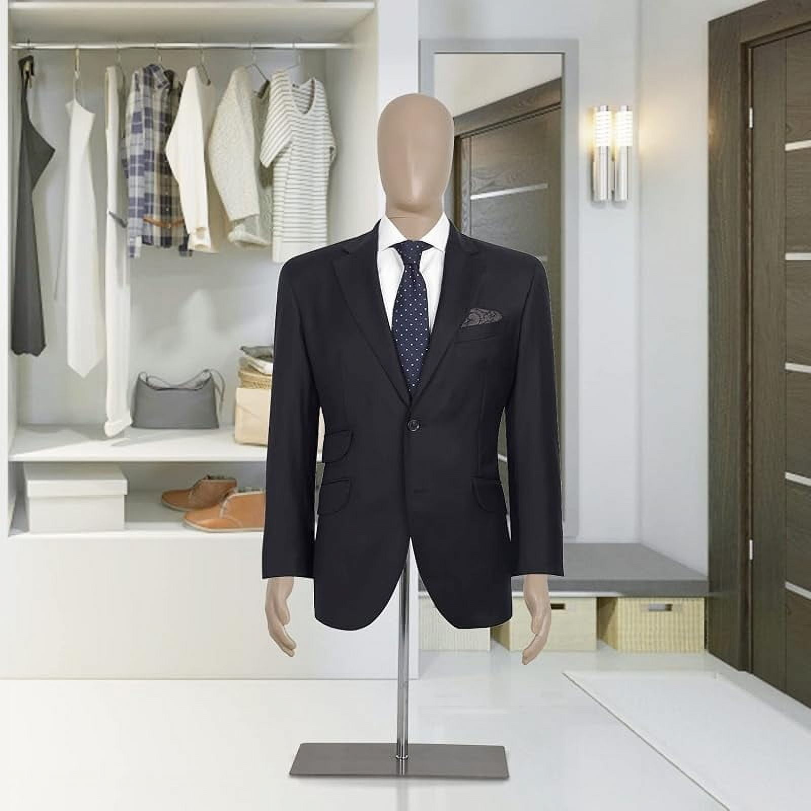 Male Mannequin Torso, Height Adjustable Dress Form Mannequin Detachable ...