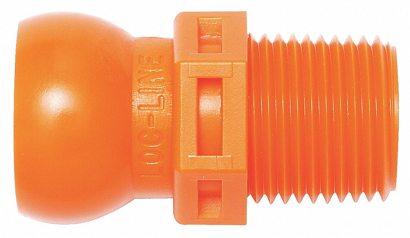 Male NPT Connector,3/8In,PK50 LOC-LINE 59864 - Walmart Business Supplies