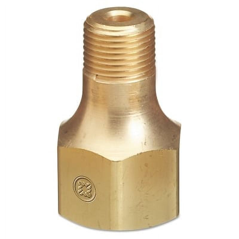 Male NPT Outlet Adaptor for Manifold Pipelines, Brass, Oxygen, 3/8 in ...