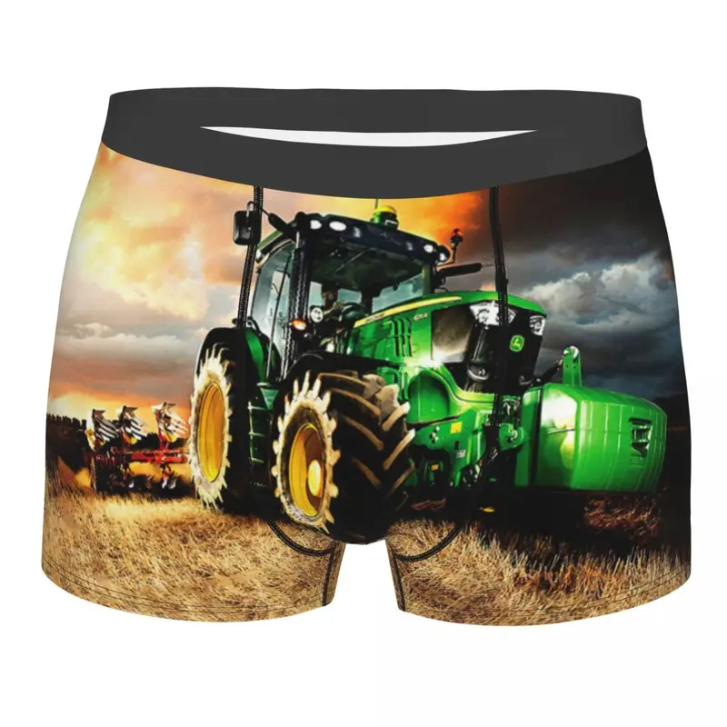 Male Novelty Tractor Underwear Boxer Briefs Breathable Shorts Panties ...